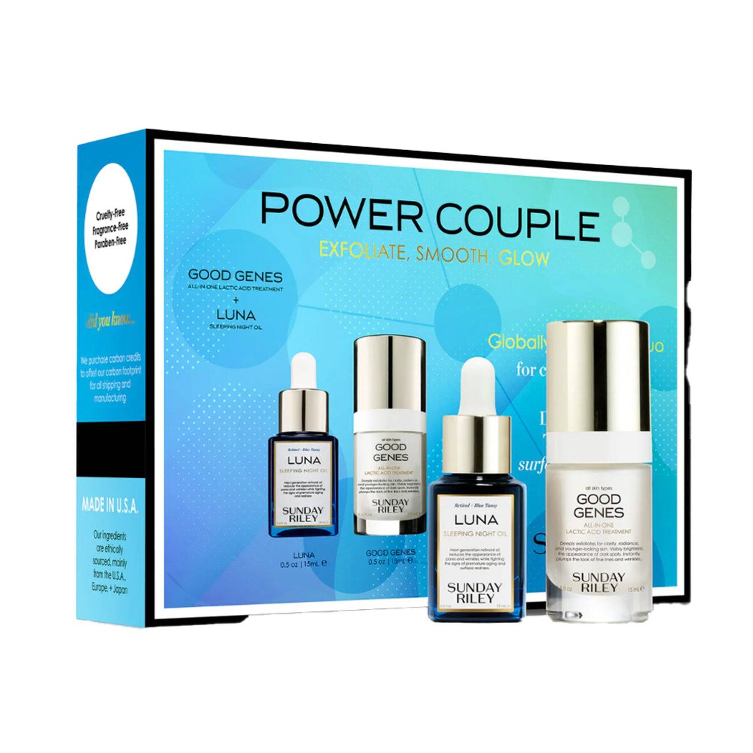 Sunday Riley Power Lactic Acid Retinol Kit | Peau plus lisse – eSkinStore